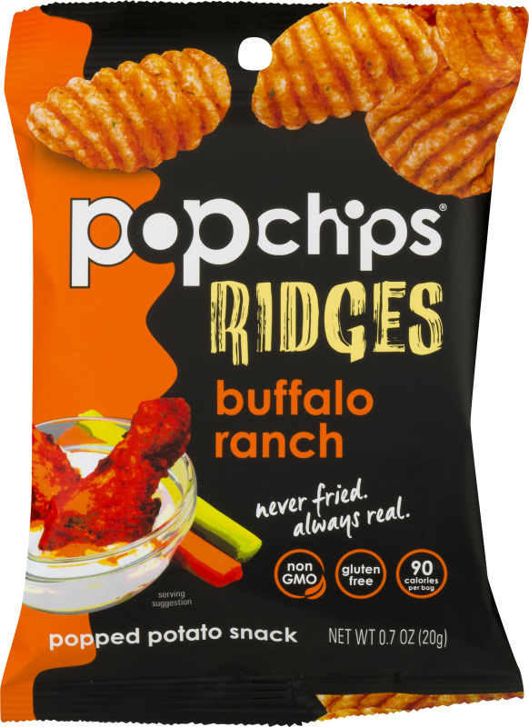 Popchips Ridges Popped Potato Snack Buffalo Ranch Popchips(82666701156 ...