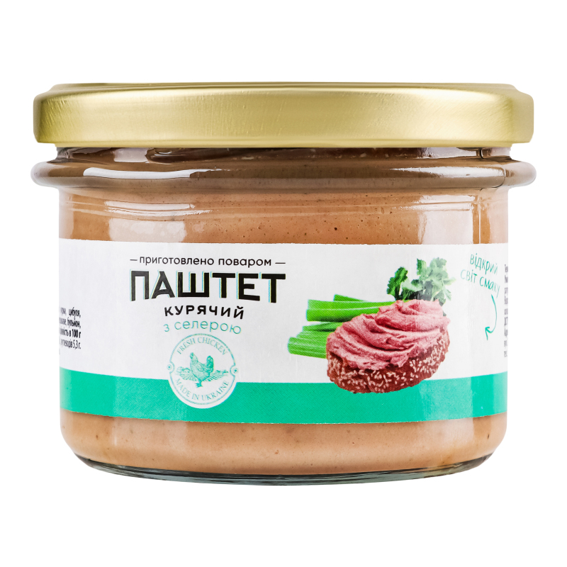 Паштет куриный с сельдереем Шеф-Повар с/б 200г Шеф-Повар(14820259590038 ...