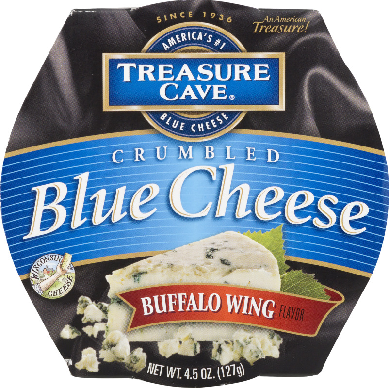 Treasure Cave Crumbled Blue Cheese Zesty Buffalo Wing Flavor Treasure ...
