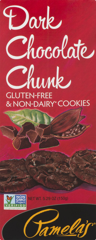 Pamela's Gluten-Free & Non-Dairy Cookies Dark Chocolate Chunk Pamela's ...