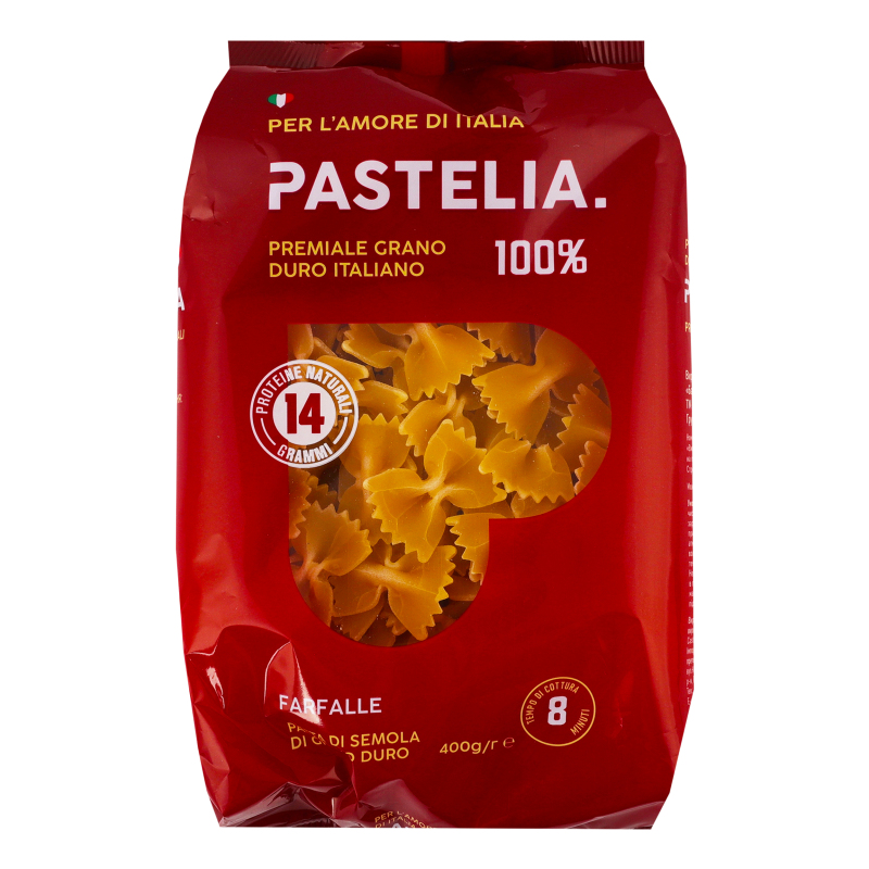 Вироби макаронні фігурні група А клас екстра Бантики Pastelia м/у 400г ...