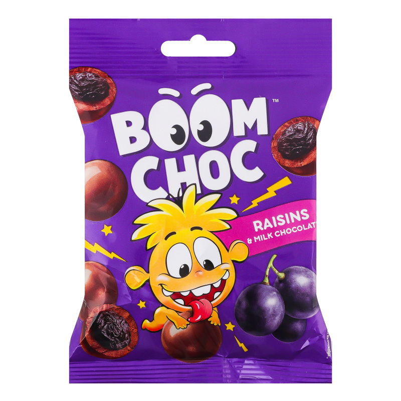 Драже Изюм в молочном шоколаде Boom Choc м/у 90г Boom Choc ...