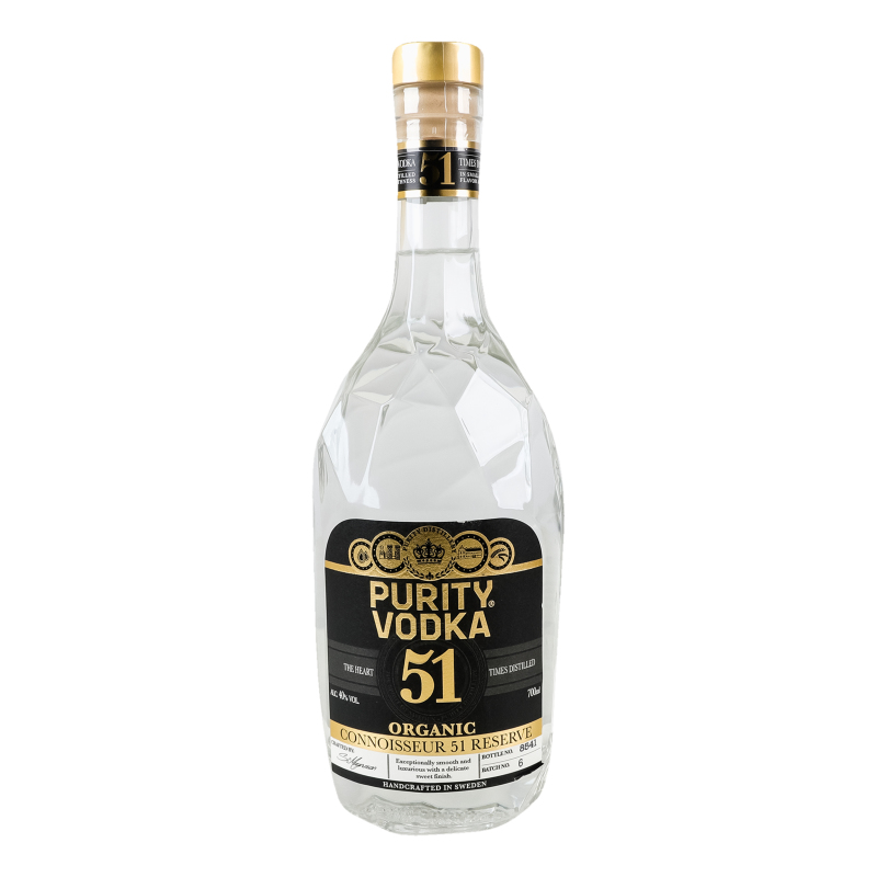 Водка 0.7л 40% Connoisseur 51 Reserve Organic Purity Vodka бут Purity ...