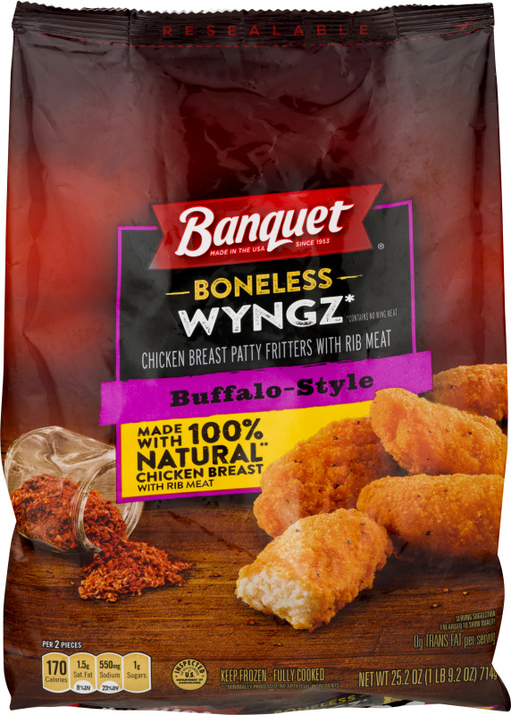 Banquet Boneless Wyngz Buffalo-Style Banquet(31000200022): customers ...
