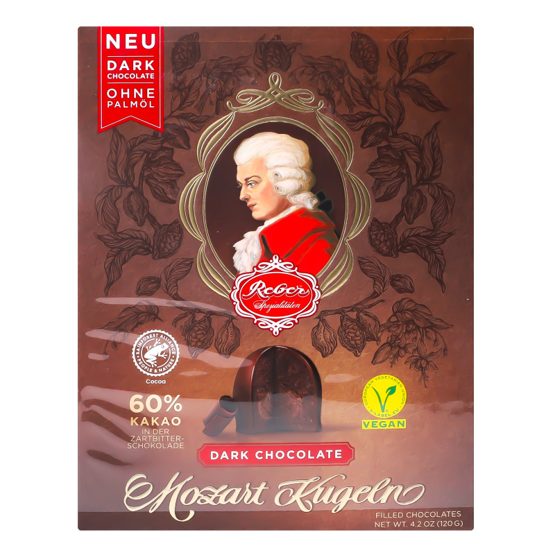 Конфеты Reber Mozart Kugel черный шоколад 4101730005368 купить в