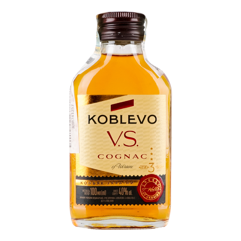 Коньяк 100мл 40% ординарный 3 звезды V.S. Koblevo бут Koblevo ...
