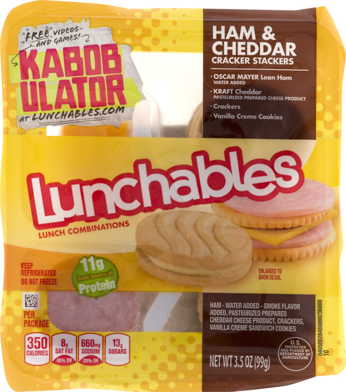 Lunchables Lunch Combinations Ham & Cheddar Lunchables(44700360002 ...