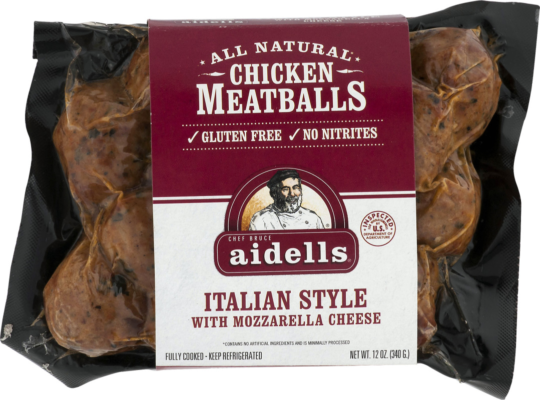 Aidells Chicken Meatballs Italian Style With Mozzarella Cheese Aidells ...