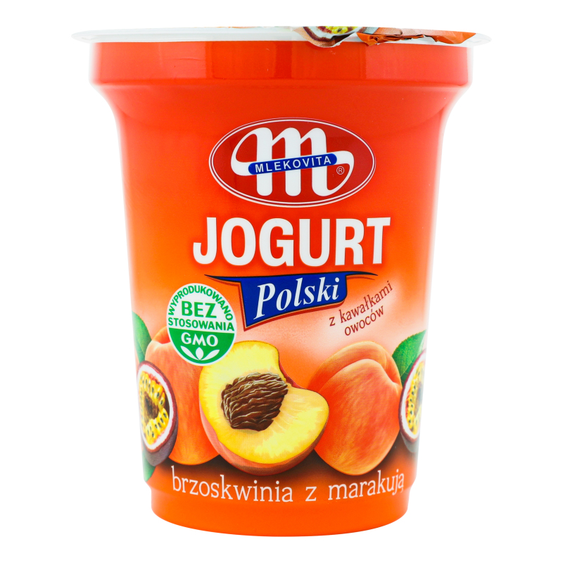 Йогурт Персик-маракуйя Mlekovita ст 350г Mlekovita(5900512990095 ...