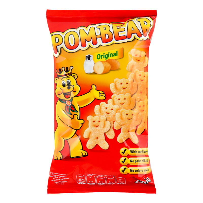 Снеки картофельные соленые Original Pom-Bear м/у 65г Pom-Bear ...