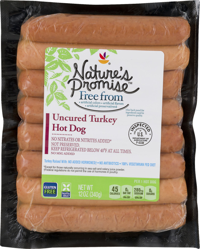 Nature's Promise Uncured Turkey Hot Dogs Nature's Promise(688267159411 ...