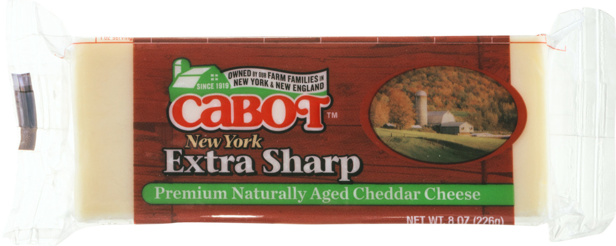 Cabot Premium Naturally Aged Cheddar Cheese New York Extra Sharp Cabot ...