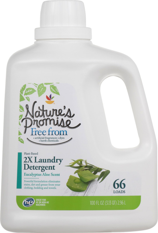 Nature's Promise 2X Laundry Detergent Eucalyptus Aloe Scent Nature's ...