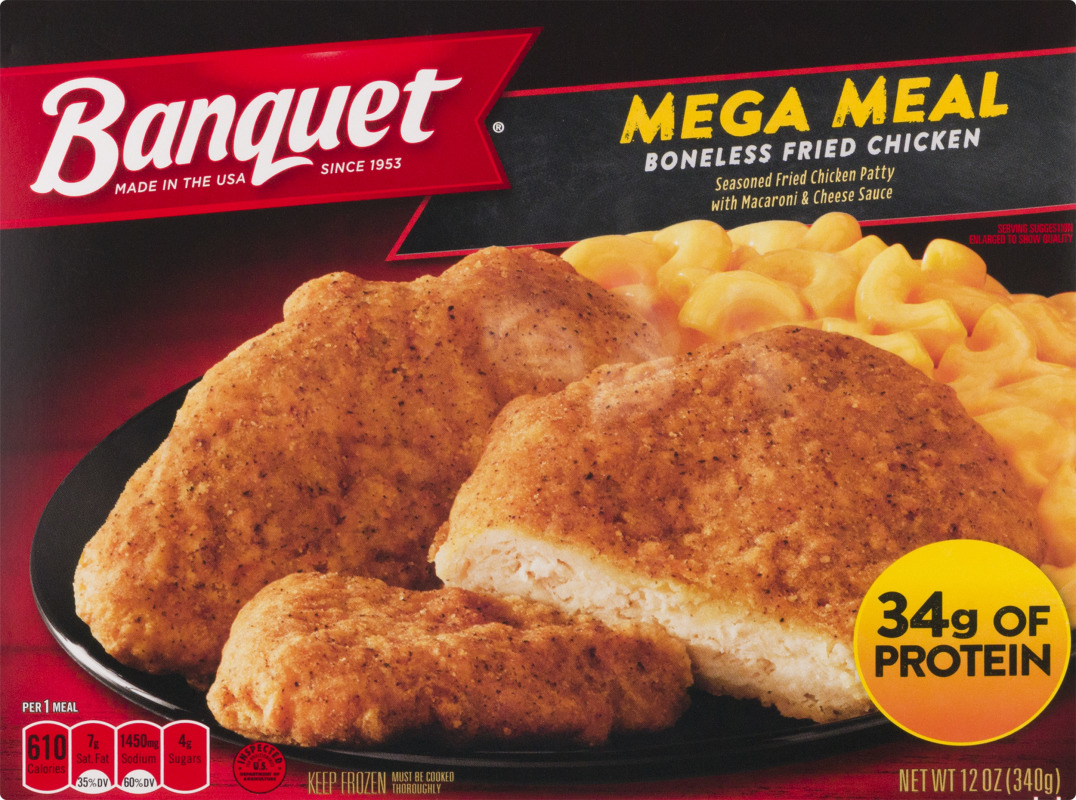 Banquet Mega Meal Boneless Fried Chicken Banquet(31000007201 ...