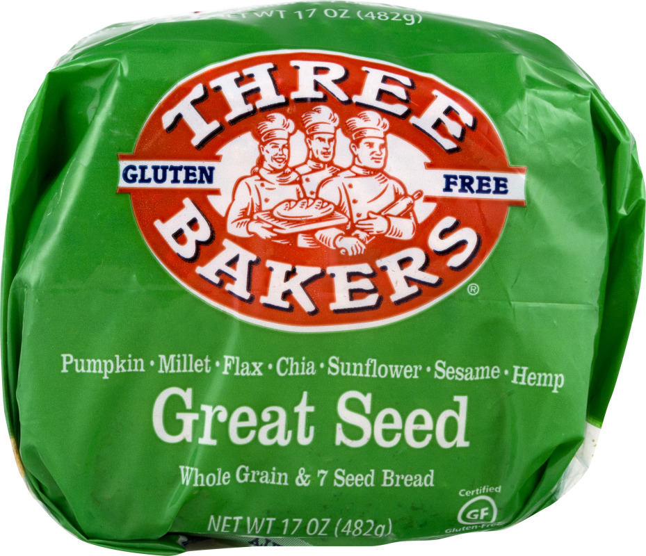 Three Bakers Whole Grain & 7 Seed Bread Great Seed Three Bakers ...