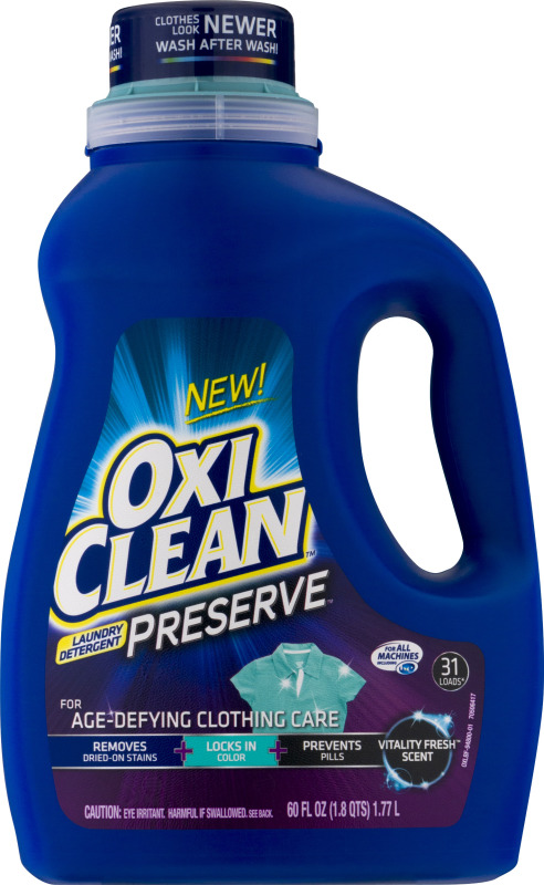 Oxi Clean Laundry Detergent Preserve for Age-Defying Clothing Care ...