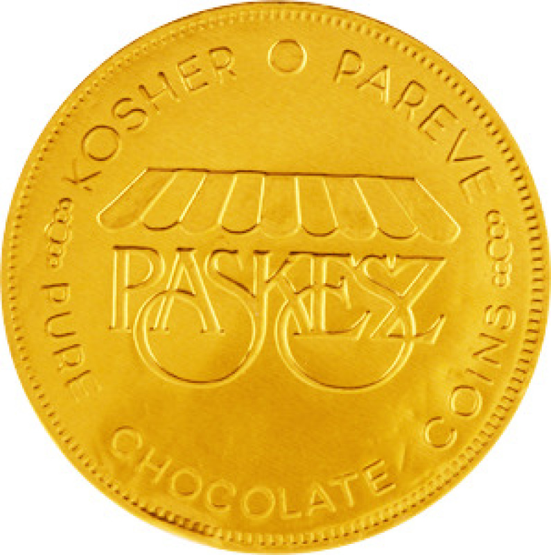 Paskesz Kosher Pareve Nut Free Pure Chocolate Coins Paskesz(25675350656 ...