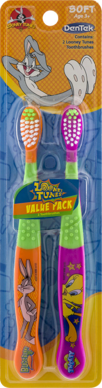 DenTek Looney Tunes Soft Value Pack Toothbrushes - 2 CT DenTek ...