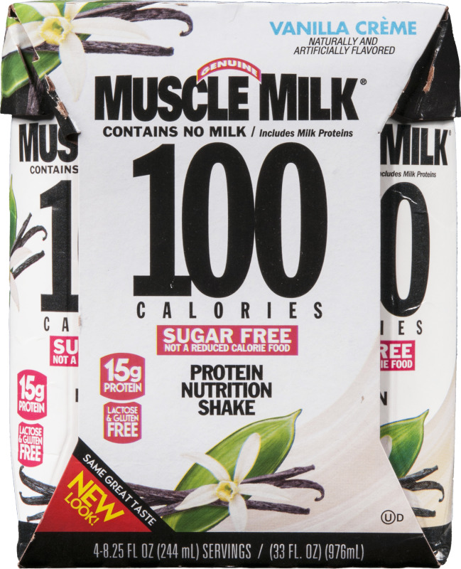 Muscle Milk 100 Calorie Protein Nutrition Shake Vanilla Creme - 4 CT ...