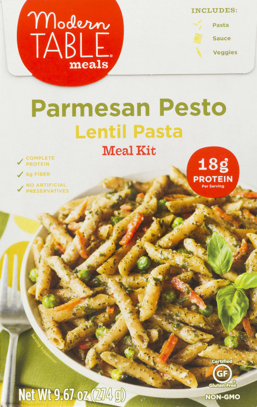 Modern Table Meals Lentil Pasta Meal Kit Parmesan Pesto(888683108066 ...