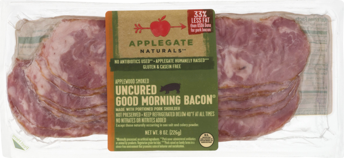 Applegate Naturals Uncured Good Morning Bacon Applewood Smoked ...