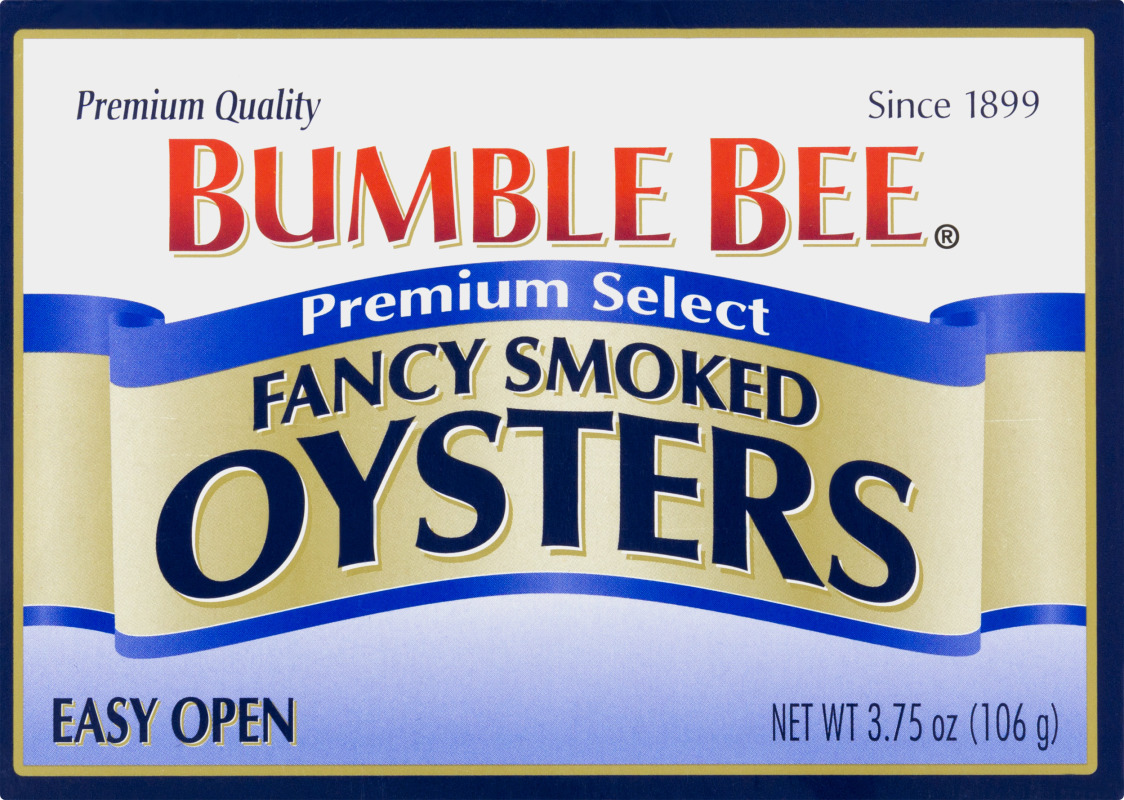 Bumble Bee Premium Select Fancy Smoked Oysters Bumble Bee(86600700335 ...