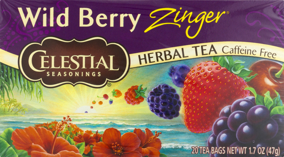 Celestial Seasonings Wild Berry Zinger Herbal Tea - 20 CT Celestial ...