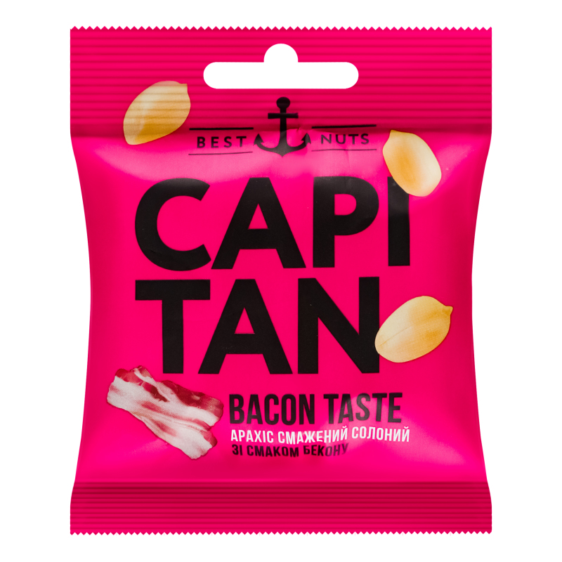 Арахис жареный соленый со вкусом бекона Capitan м/у 30г Capitan ...