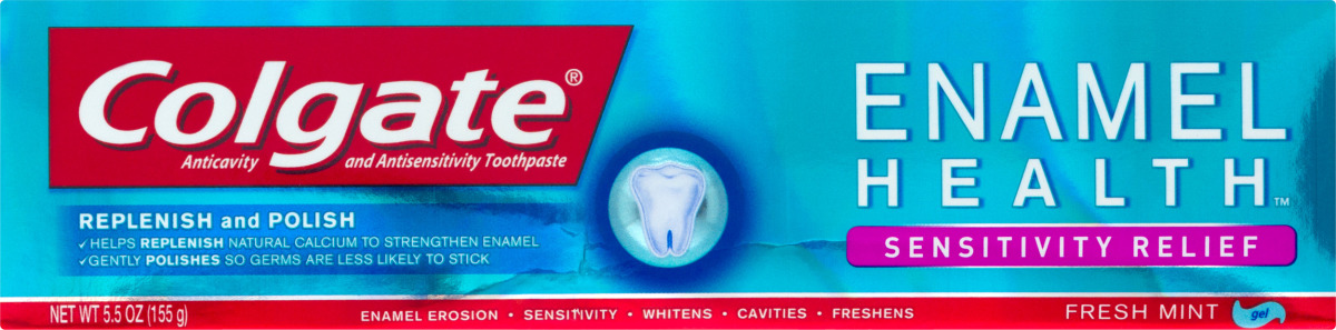 Colgate Enamel Health Sensitivity Relief Fresh Mint Gel Toothpaste ...