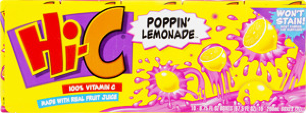 Hi-C Poppin' Lemonade Fruit Juice Boxes - 10 PK Hi-C(25000009075 ...
