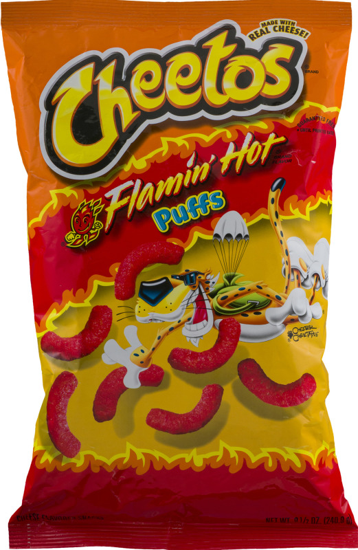 Cheetos Flamin' Hot Puffs Cheese Flavored Snacks Cheetos(28400239882 ...