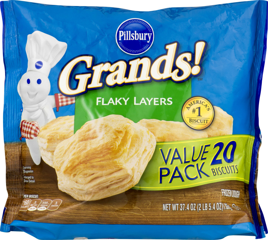 Pillsbury Grands! Flaky Layers Biscuits - 20 CT Pillsbury(18000466627 ...