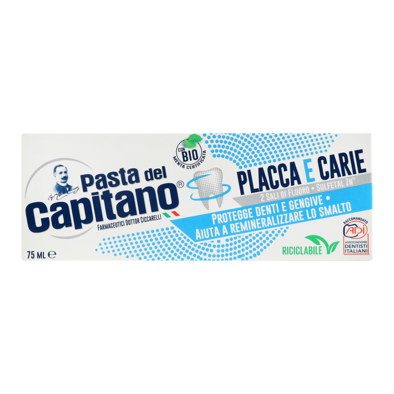 Паста зубная Plaque&Cavities Pasta del Capitano 75мл Pasta del Capitano ...