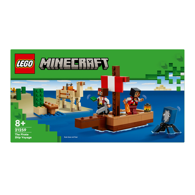 Конструктор для детей от 8лет №21259 The Pirate Ship Voyage Minecraft ...