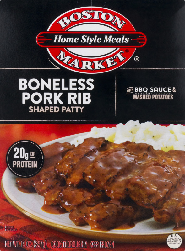Boston Market Home Style Meals Boneless Pork Rib with BBQ Sauce ...