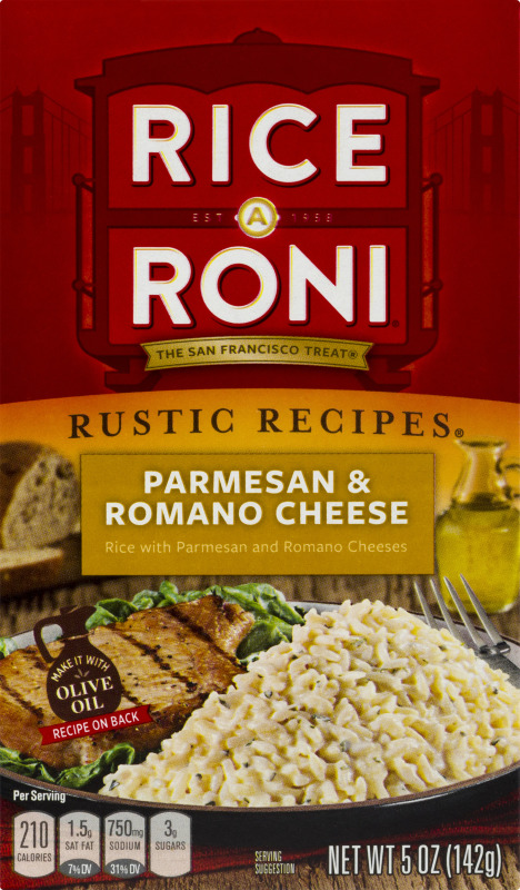 Rice-A-Roni Rustic Recipes Parmesan & Romano Cheese Rice-A-Roni ...