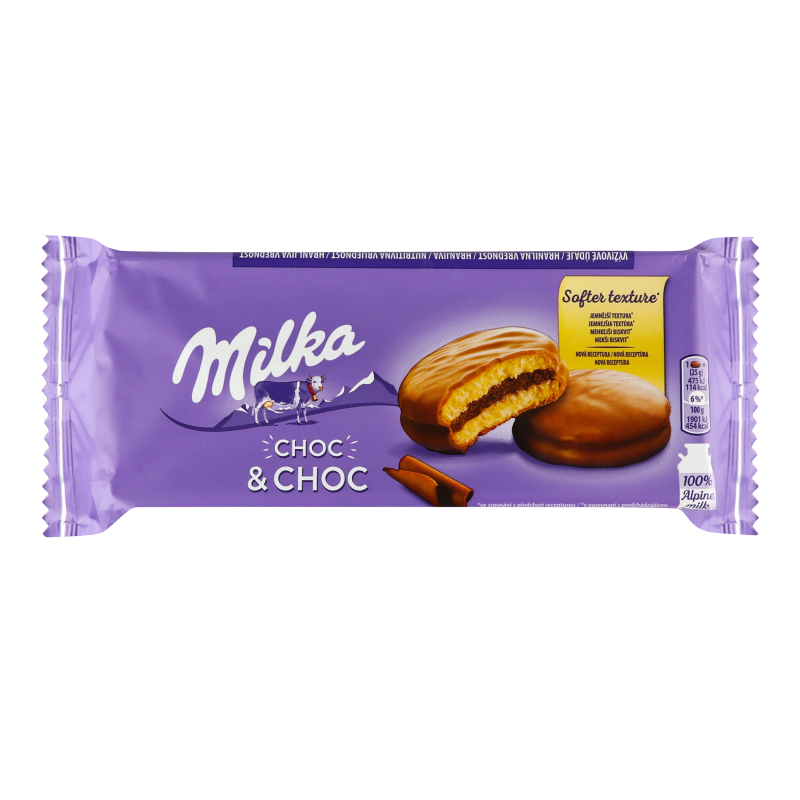 Пирожное-сендвич бисквитное Choc&Choc Milka м/у 150г Milka ...