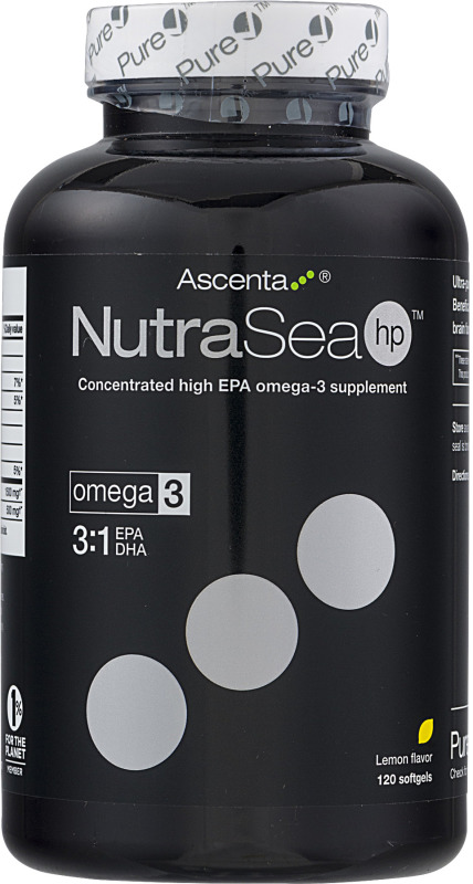 NutraSea HP EPA Omega-3 Supplement Softgels Lemon Flavor - 120 CT ...