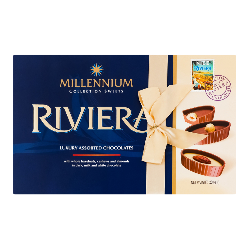 Конфеты шоколадные ассорти Riviera Millennium к/у 250г Millennium ...