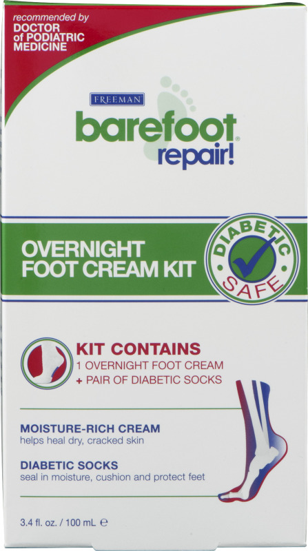 Freeman Barefoot Repair! Overnight Foot Cream Kit Barefoot Repair ...