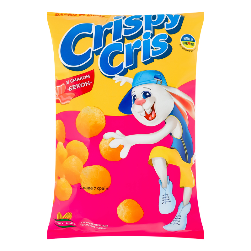 Кульки кукурудзяні Бекон Crispy Cris м/у 55г Crispy Cris(4820241800407): придбати в інтернет ...