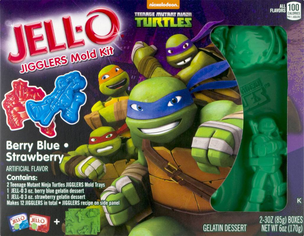 Jell-O Jigglers Mold Kit Nickelodeon Teenage Mutant Ninja Turtles Berry ...