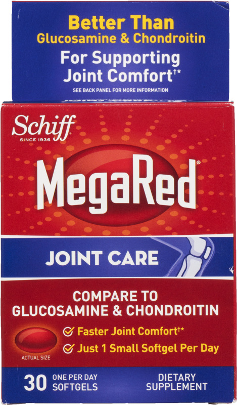 Schiff MegaRed Joint Care Softgels - 30 CT Schiff(20525104809 ...