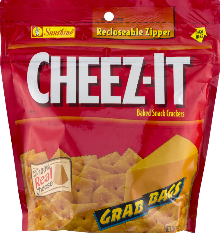 Cheezit Baked Snack Crackers Original 124 Oz Box 100 Real Cheese