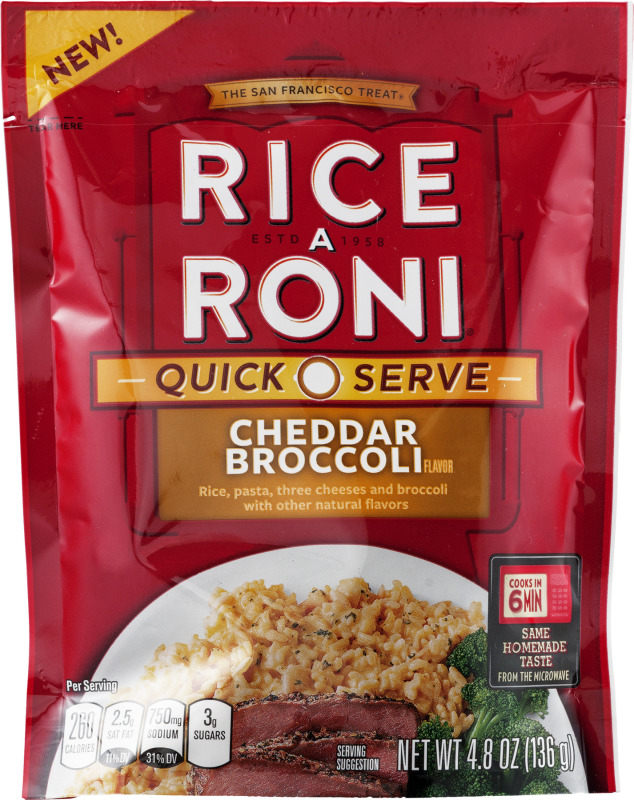 Rice-A-Roni Quick Serve Cheddar Broccoli Rice-A-Roni(15300319066 ...