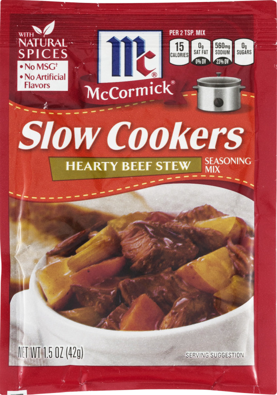 McCormick Slow Cookers Hearty Beef Stew Seasoning Mix McCormick ...