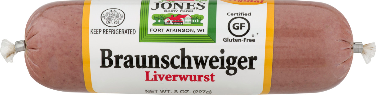 Jones Dairy Farm Braunschweiger Liverwurst Jones Dairy Farm(33900000702 ...