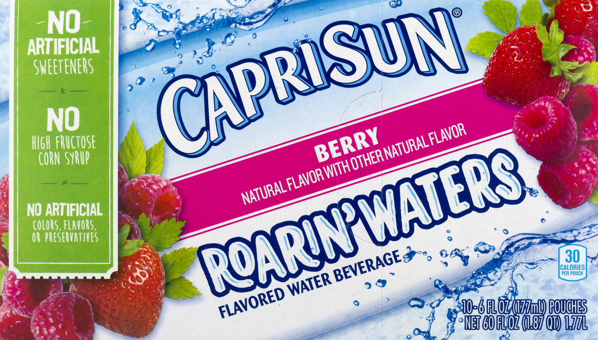 Capri Sun Roarin' Waters Flavored Water Beverage Berry - 10 CT Capri ...