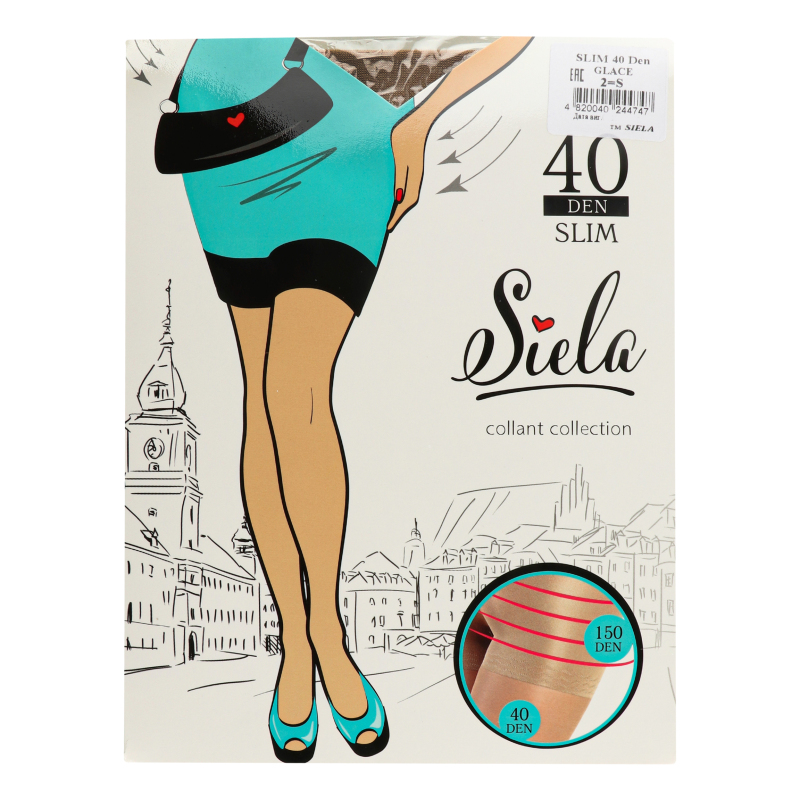 Колготки женские Siela Slim 40den 2-S glace Siela(14820040244744 ...