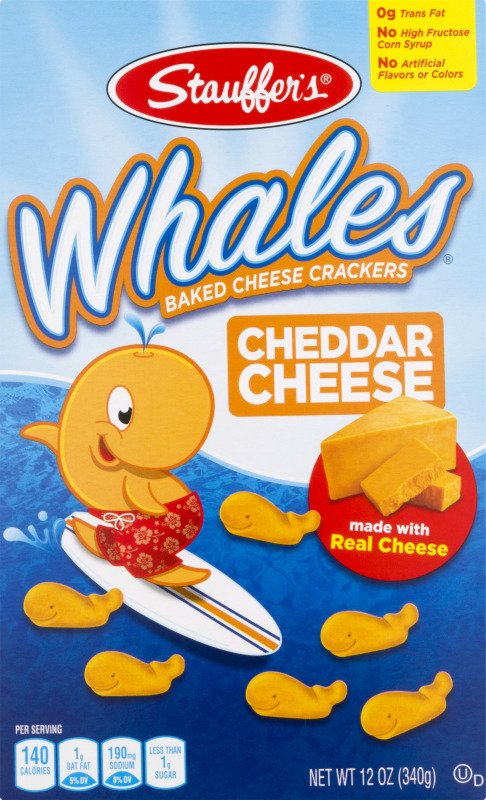 Stauffer's Whales Baked Cheese Crackers Stauffer's(72320112978 ...